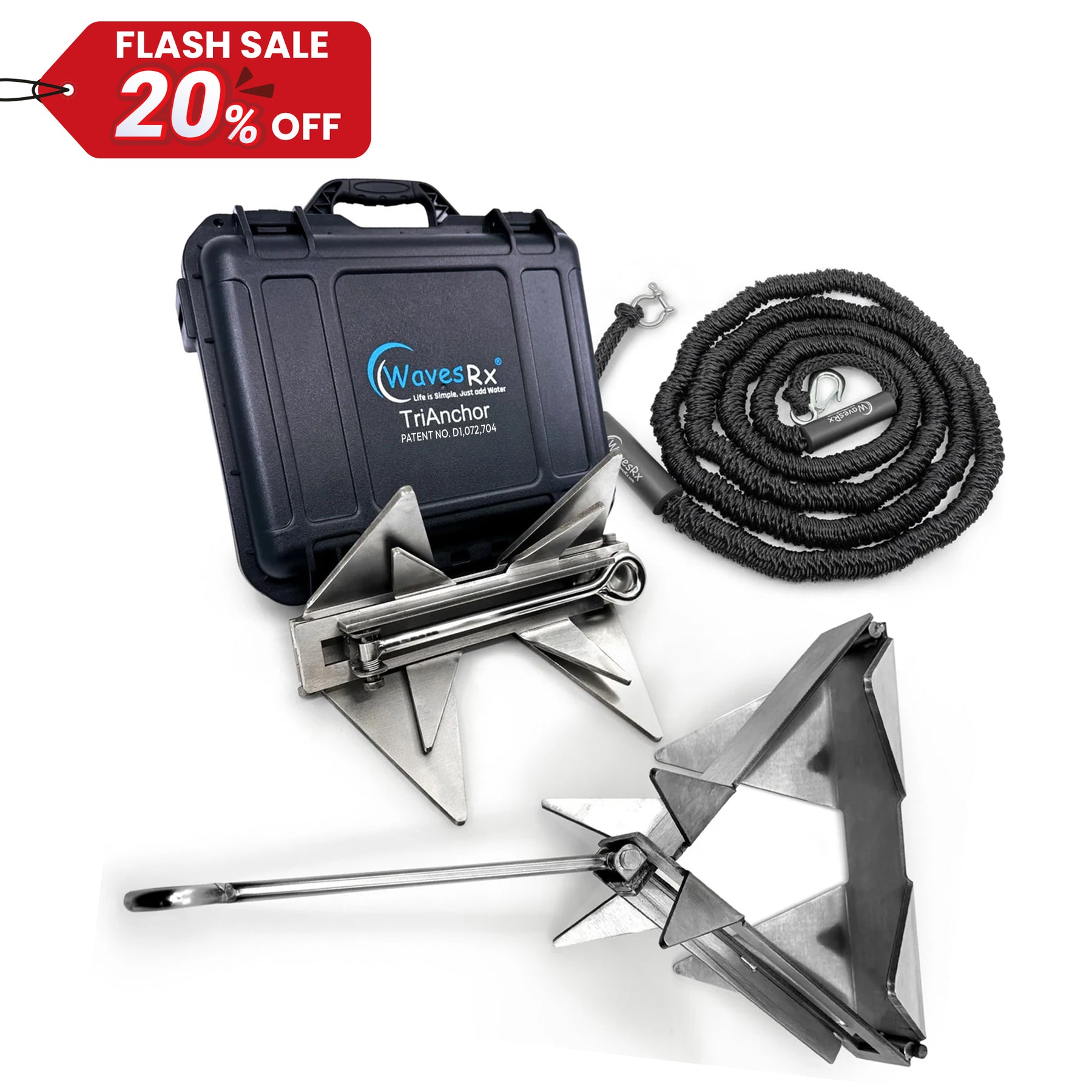 7LB FOLDING TRIANCHOR – WavesRx