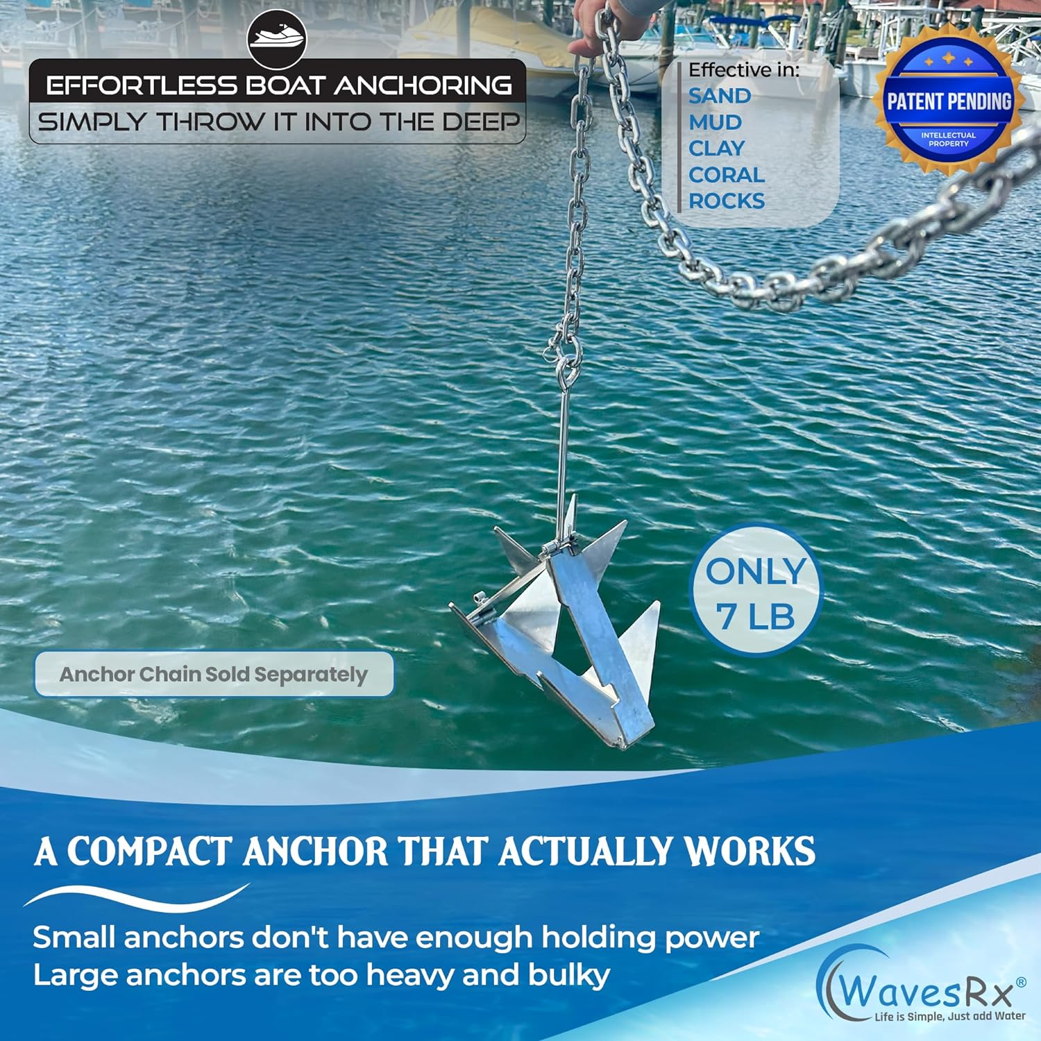 7LB FOLDING TRIANCHOR – WavesRx